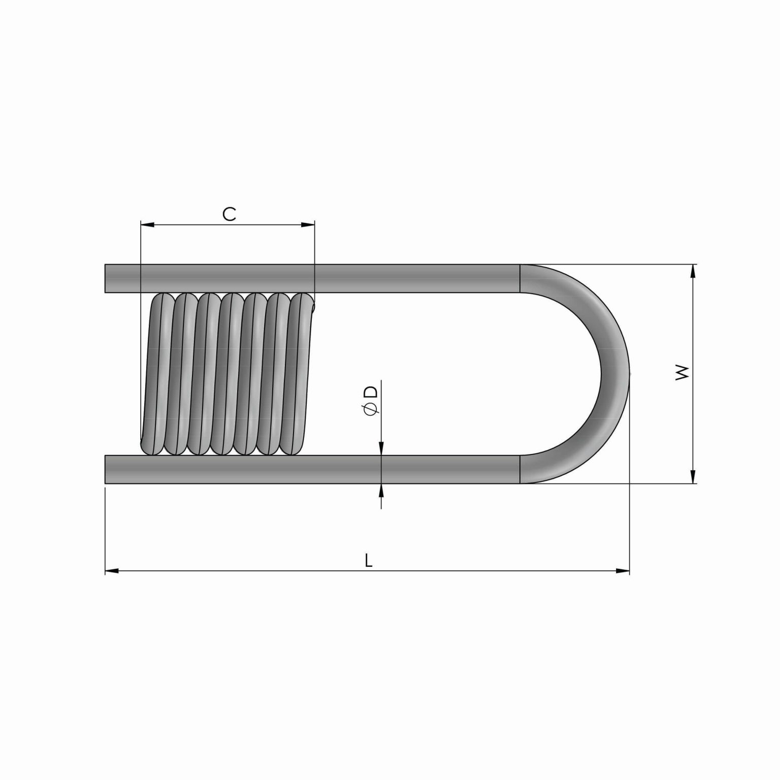 Straight Coil Loop Insert - Unique Fasteners